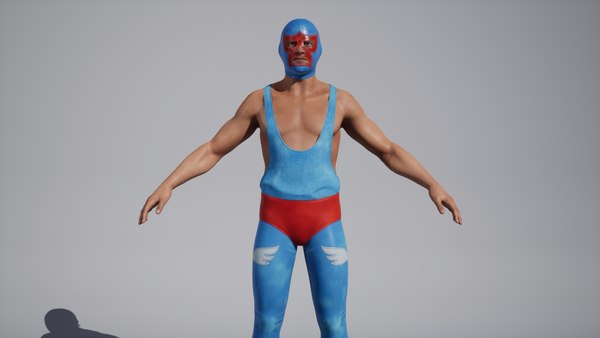 modelo 3d Wrestler 01 Rigged - TurboSquid 1957101