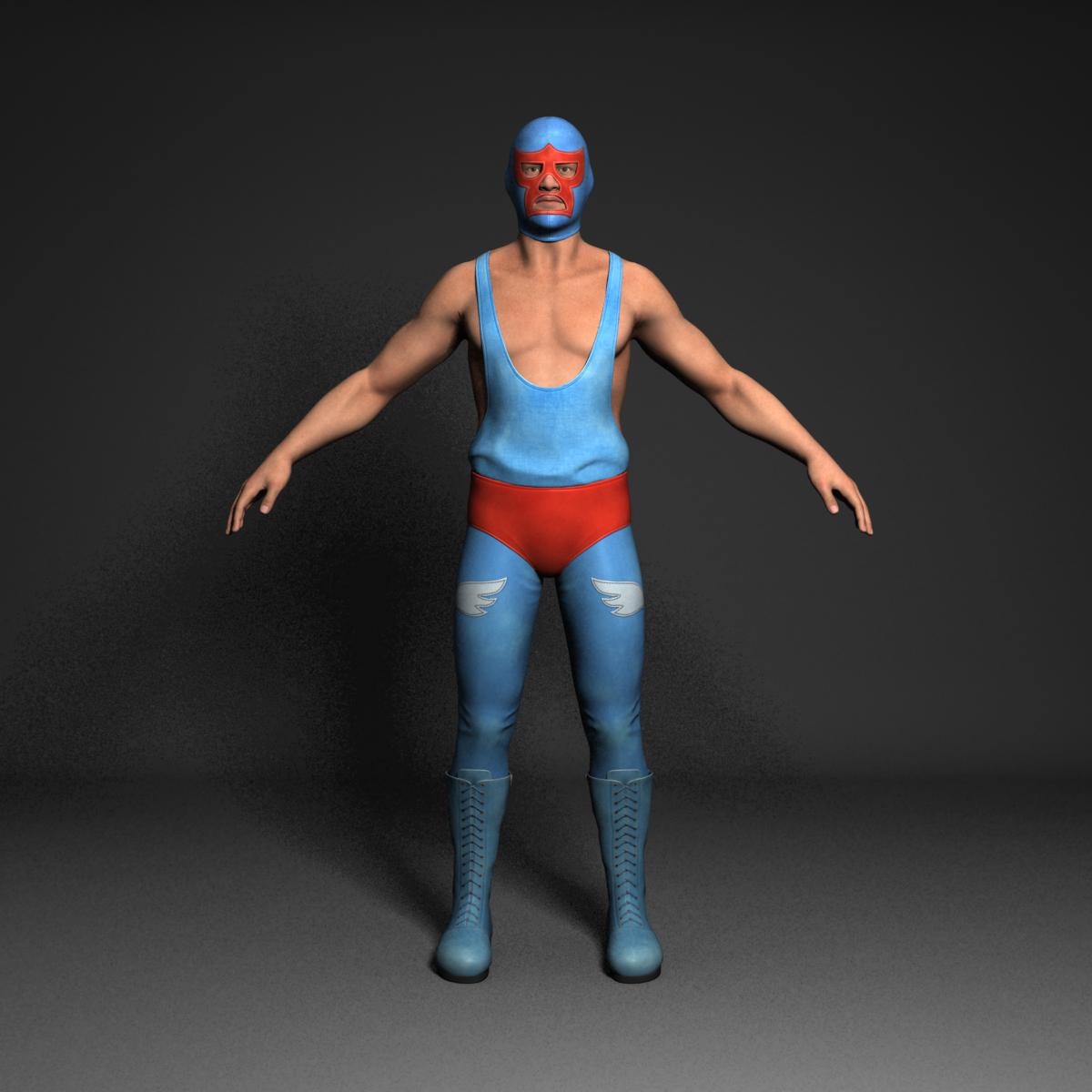 Wrestler 01 Rigged model - TurboSquid 1957101
