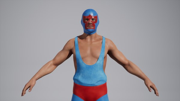 modelo 3d Wrestler 01 Rigged - TurboSquid 1957101