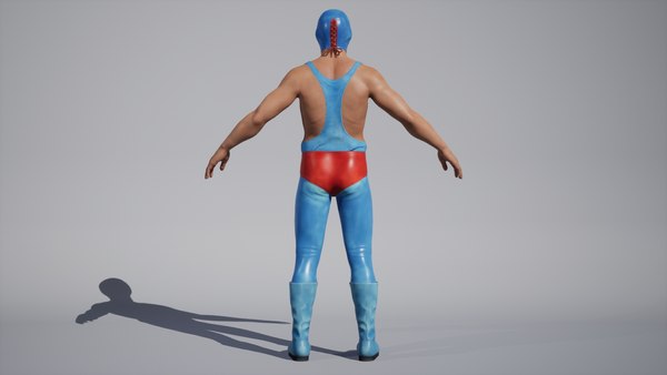 modelo 3d Wrestler 01 Rigged - TurboSquid 1957101