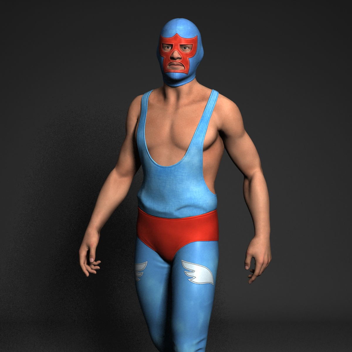 Wrestler 01 Rigged model - TurboSquid 1957101
