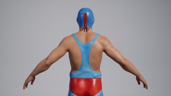 modelo 3d Wrestler 01 Rigged - TurboSquid 1957101