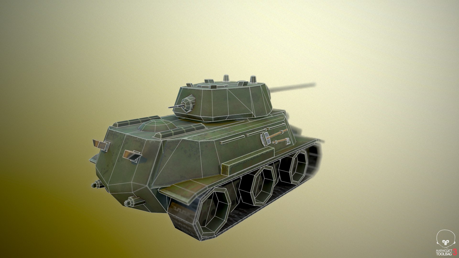 Mt-25 tank ussr toon 3D - TurboSquid 1206267