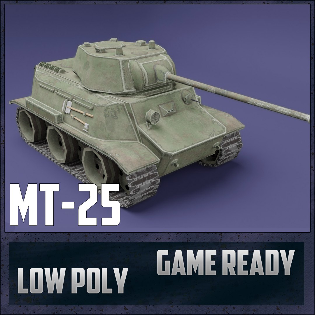 Mt-25 tank ussr toon 3D - TurboSquid 1206267
