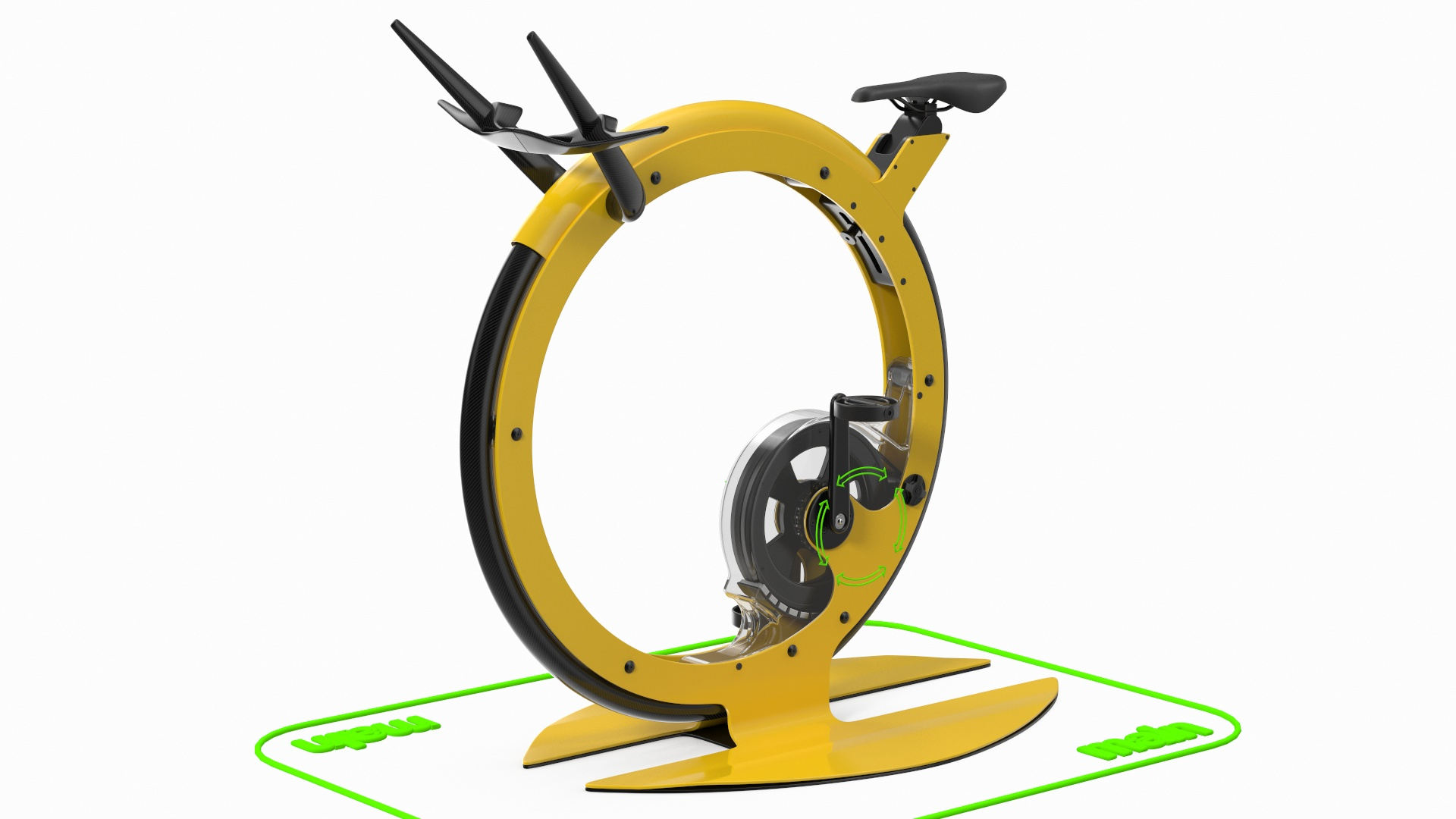 3D Exercise Bike Yellow Rigged - TurboSquid 1985447