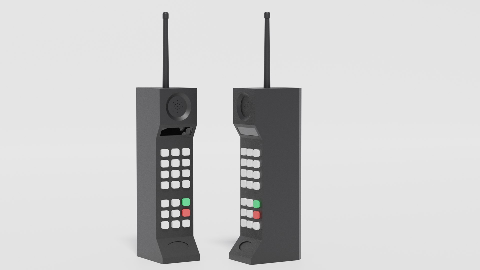Motorola DynaTac "Brick" Phone 3D Model - TurboSquid 1749890