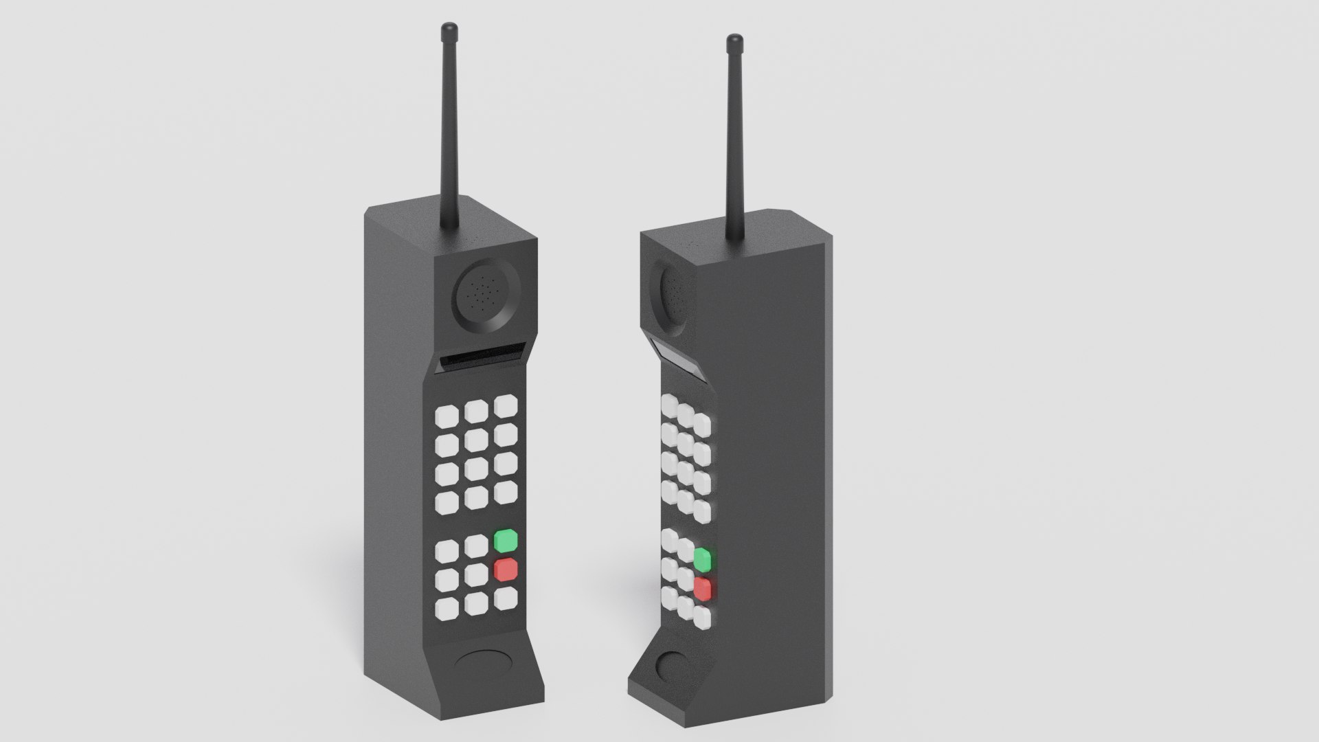 Motorola DynaTac "Brick" Phone 3D Model - TurboSquid 1749890