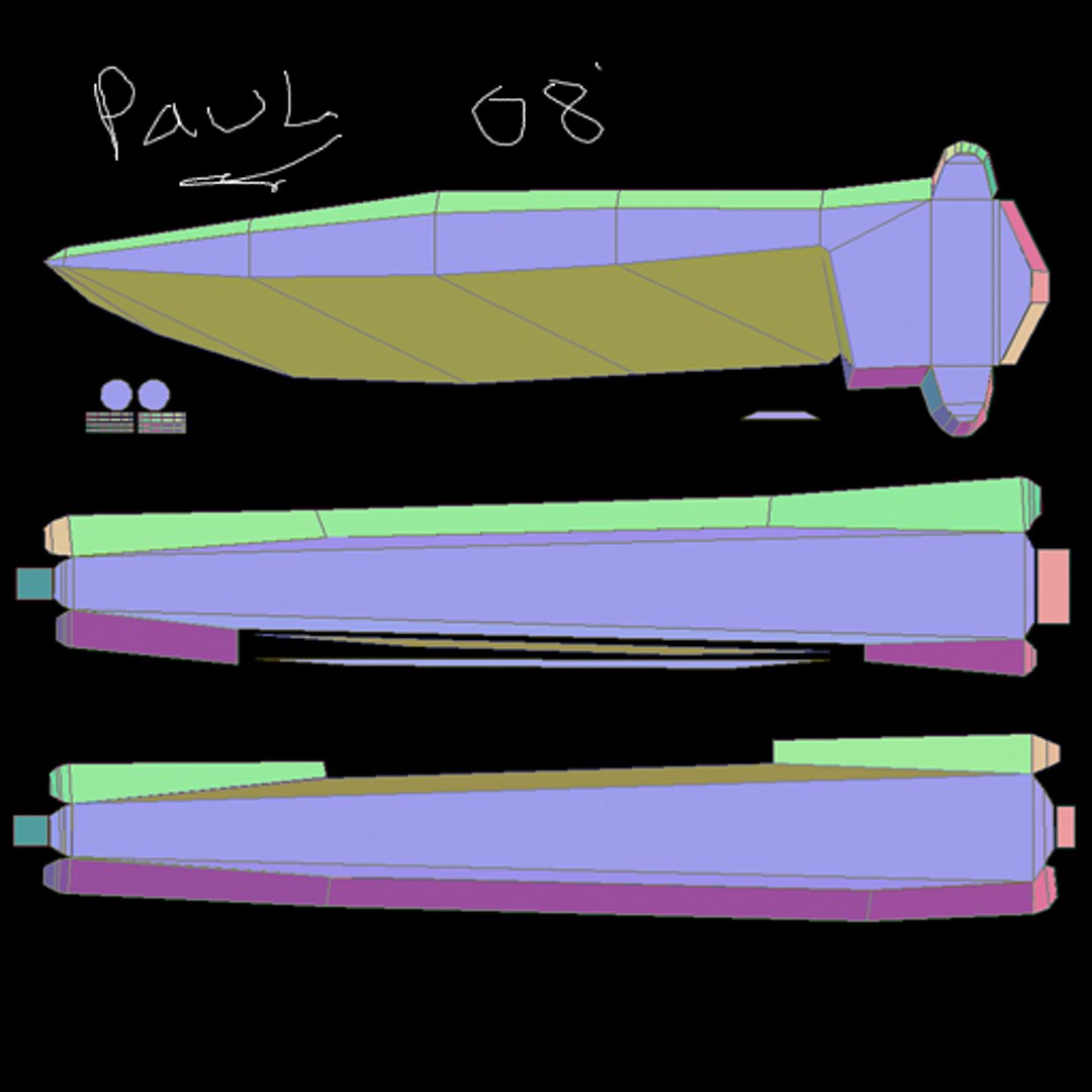 Smoothed Balisong 3d Model