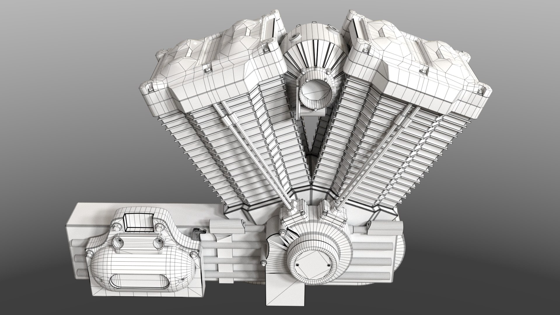 3D V-Twin Engine - TurboSquid 2042015