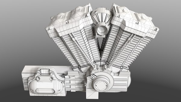 3D V-Twin Engine - TurboSquid 2042015