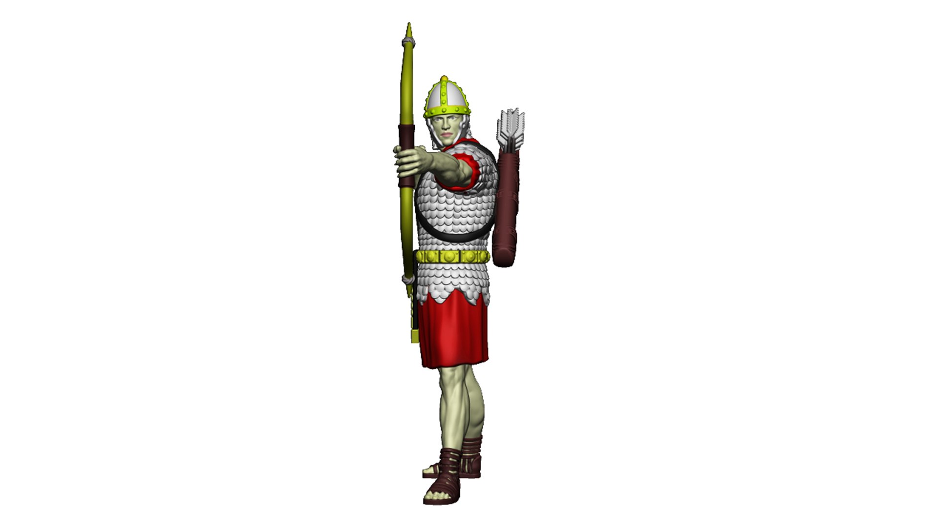 Roman Archer 1 The Arrow Is Shot 3D Print Model 3D - TurboSquid 2431007