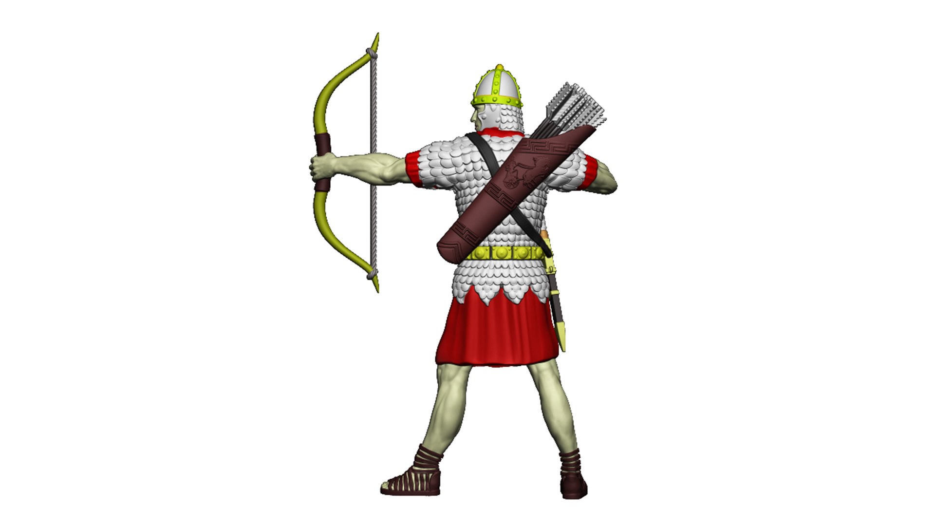 Roman Archer 1 The Arrow Is Shot 3D Print Model 3D - TurboSquid 2431007