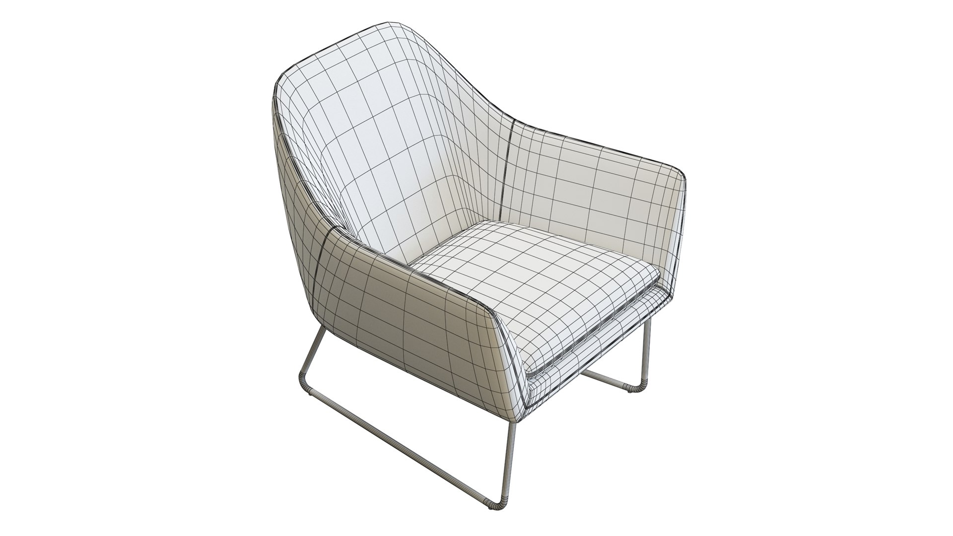 3D Crate And Barrel Clancy Leather Chair - TurboSquid 1990863