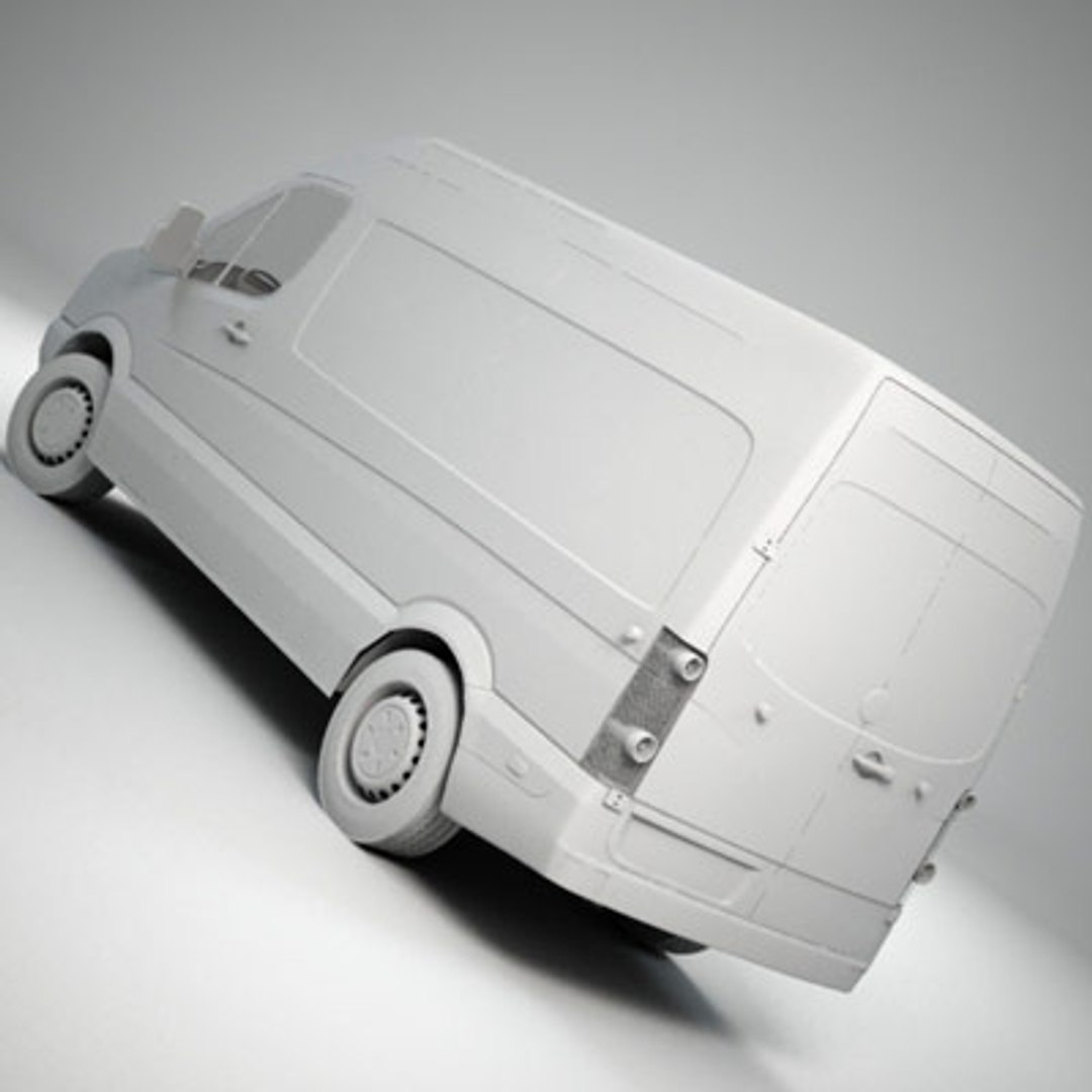 Generic European Van 3d Model