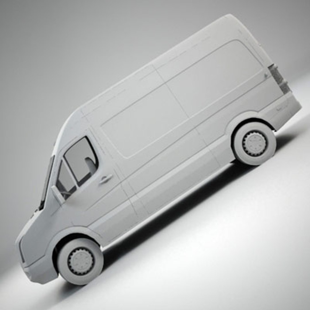 Generic European Van 3d Model