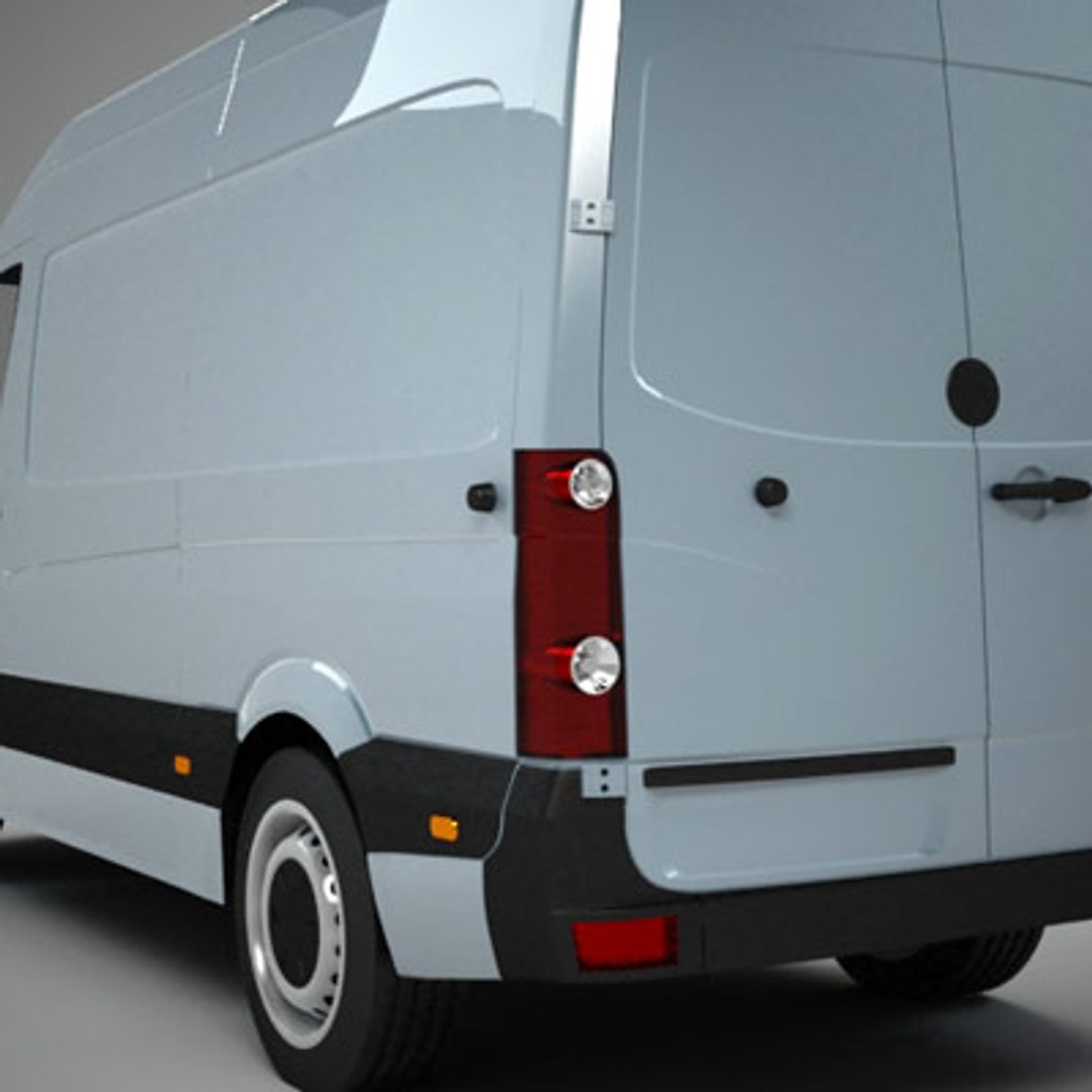 Generic European Van 3d Model