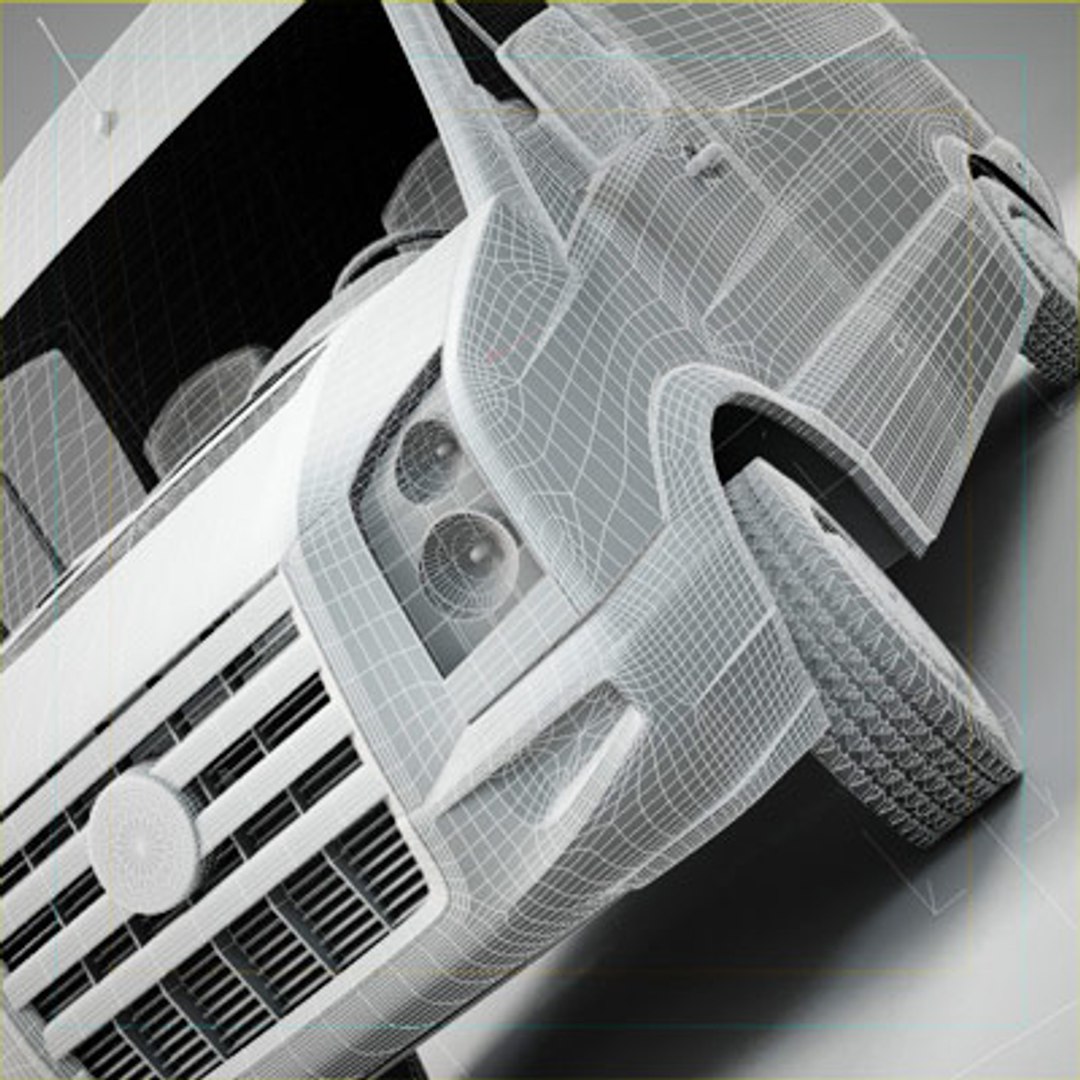 Generic European Van 3d Model