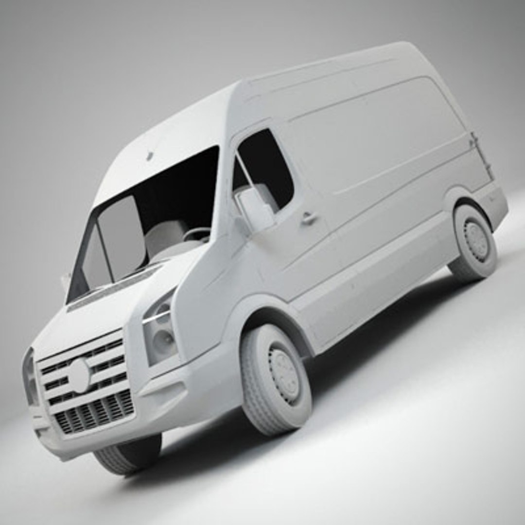 Generic European Van 3d Model
