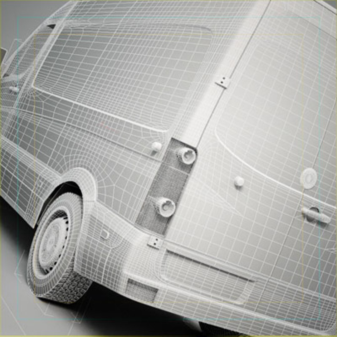 Generic European Van 3d Model