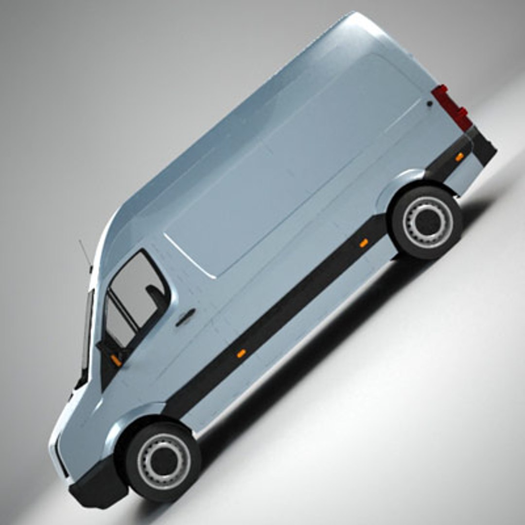 Generic European Van 3d Model