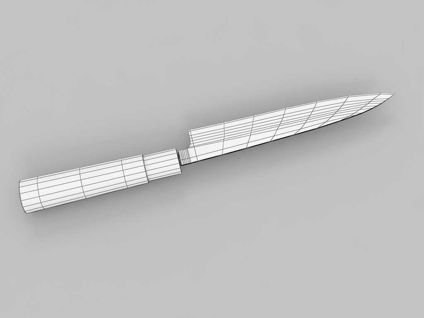 3d kitchen knife model