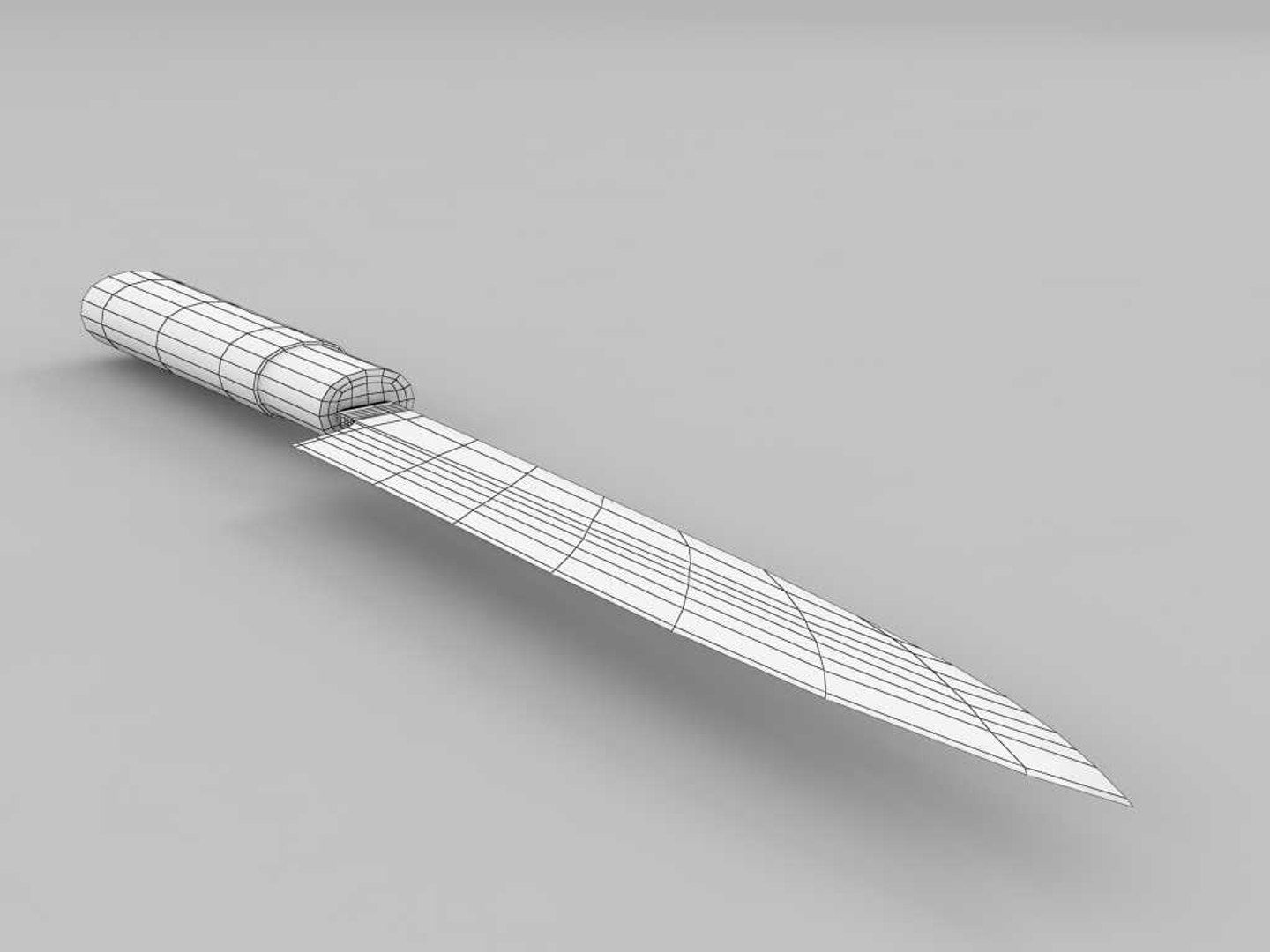 3d kitchen knife model