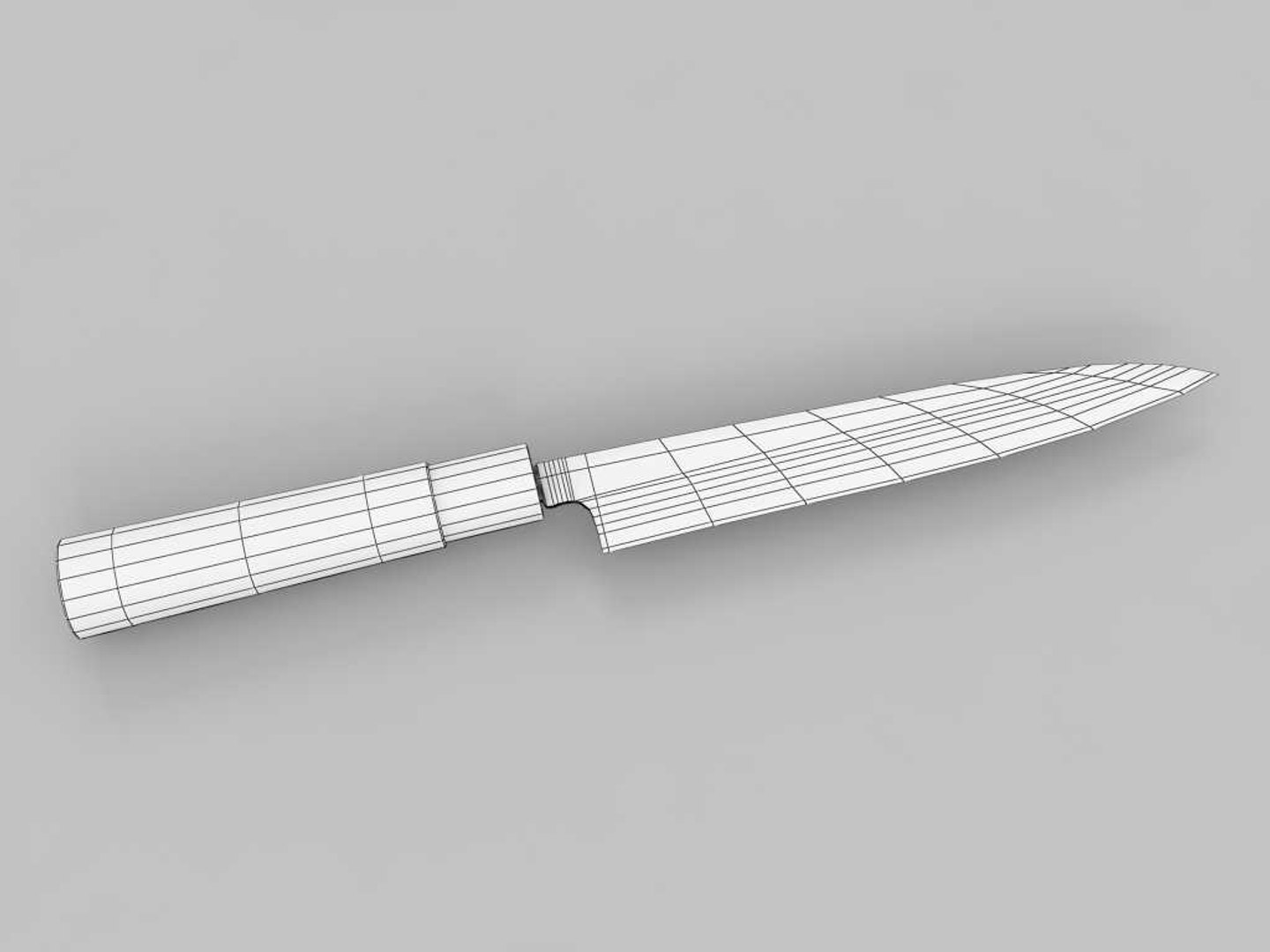 3d kitchen knife model