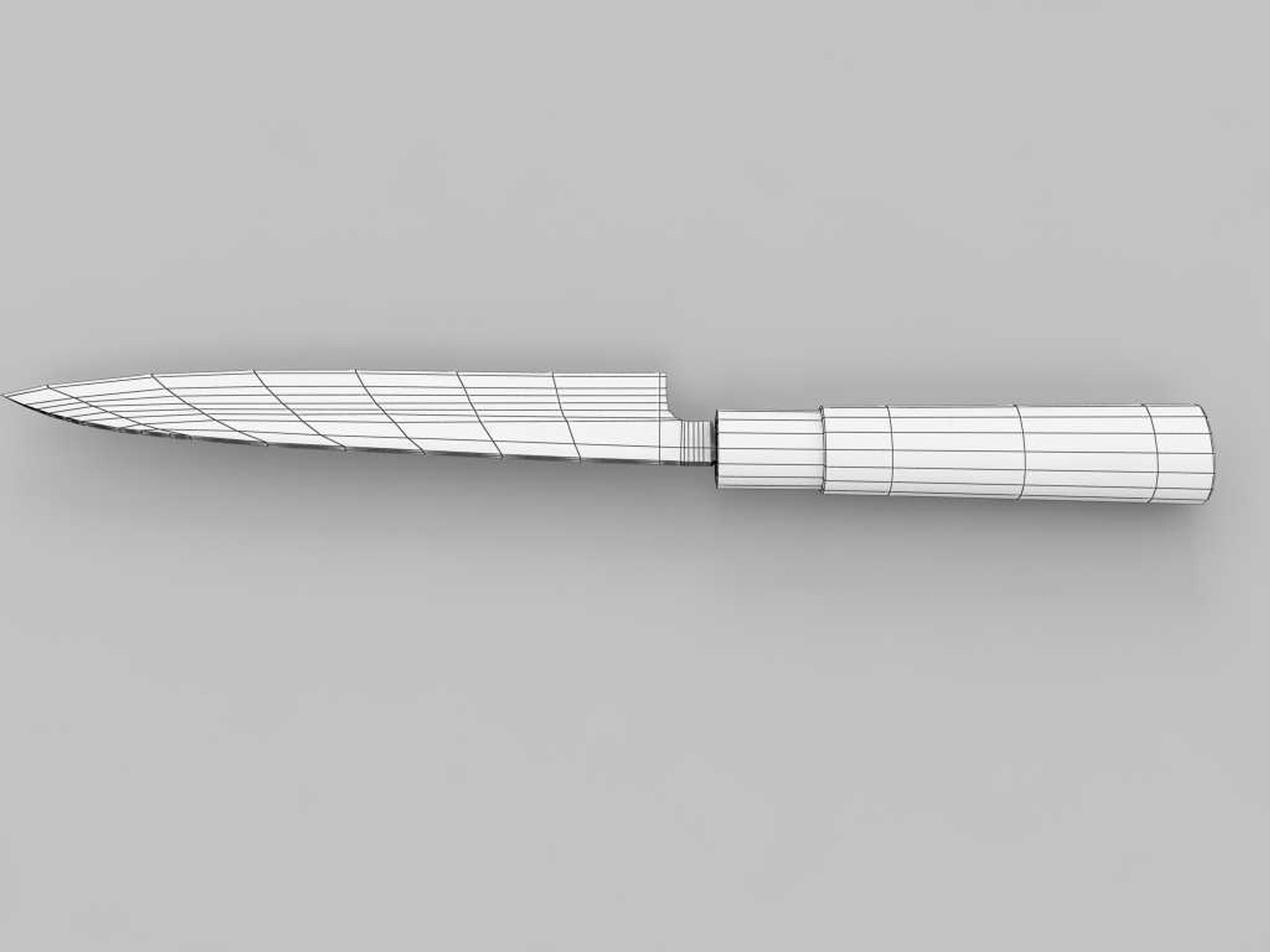3d kitchen knife model