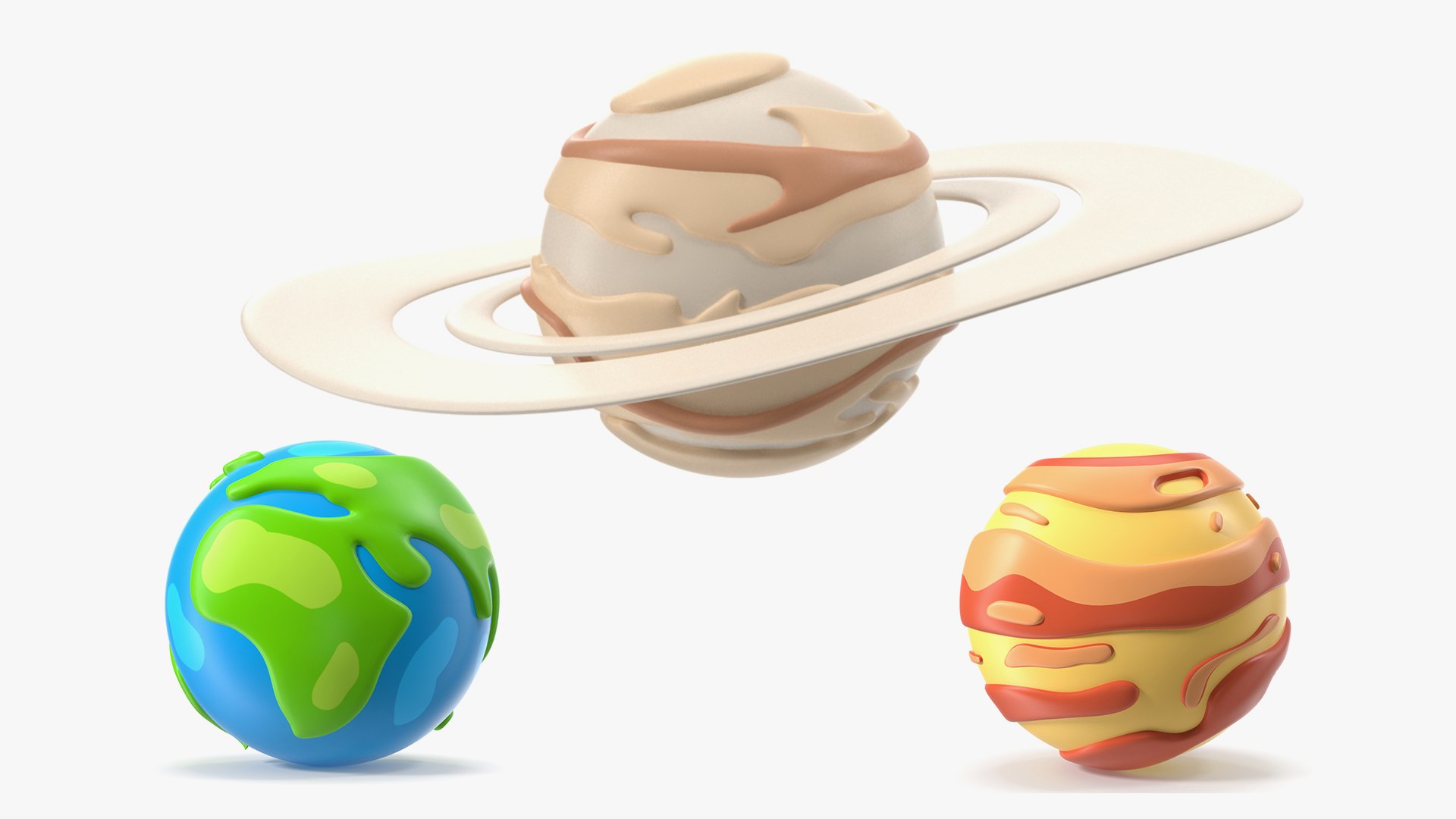 Cartoon Planets Collection 2 3D - TurboSquid 1879996