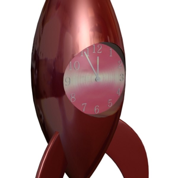 3d rocket clocks