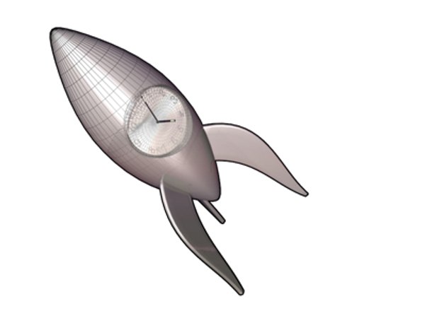 3d rocket clocks