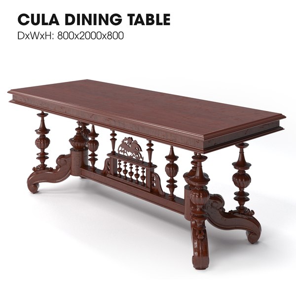 3D CULA TABLE SET OF 2 model - TurboSquid 1953175