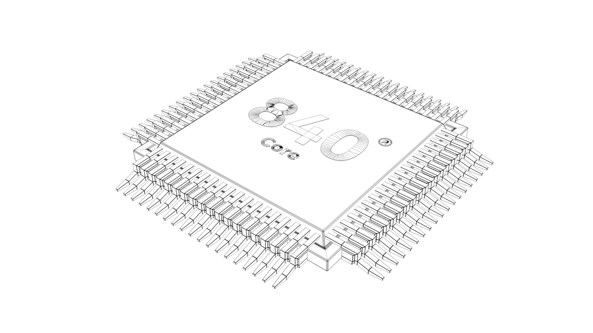Electron CPU Technology Chip 3D - TurboSquid 2139159