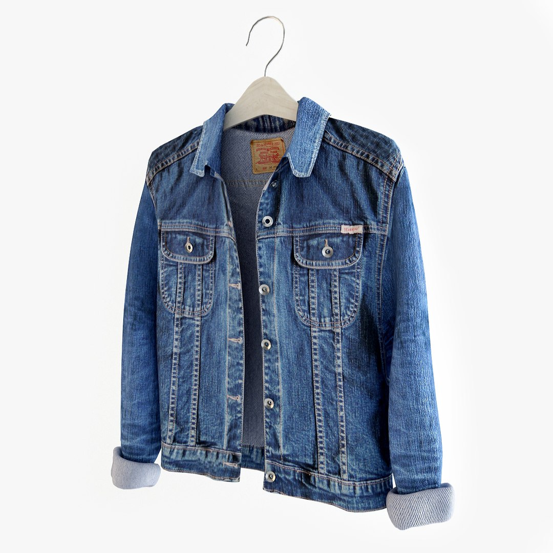 Jean Jacket 3d Model