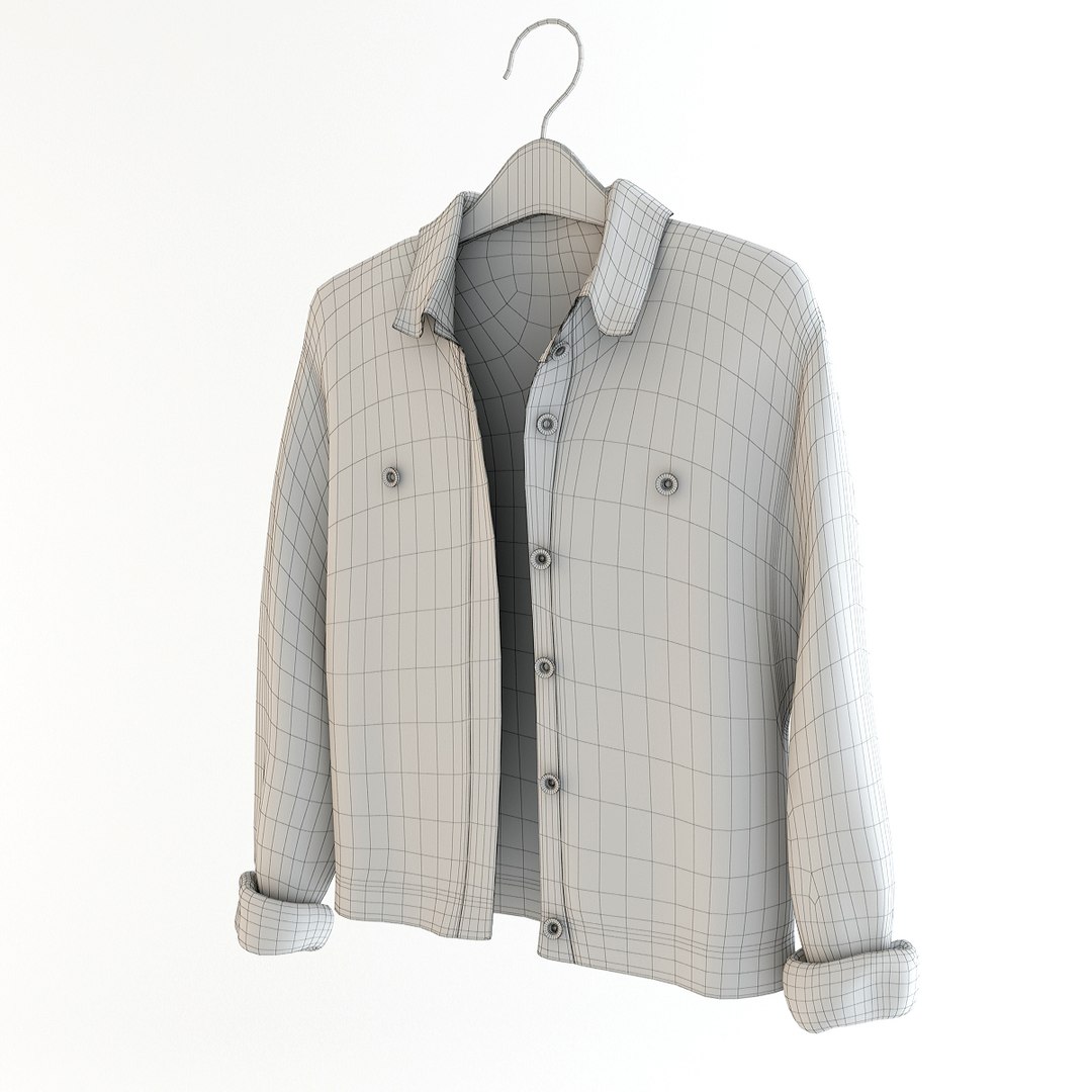Jean Jacket 3d Model