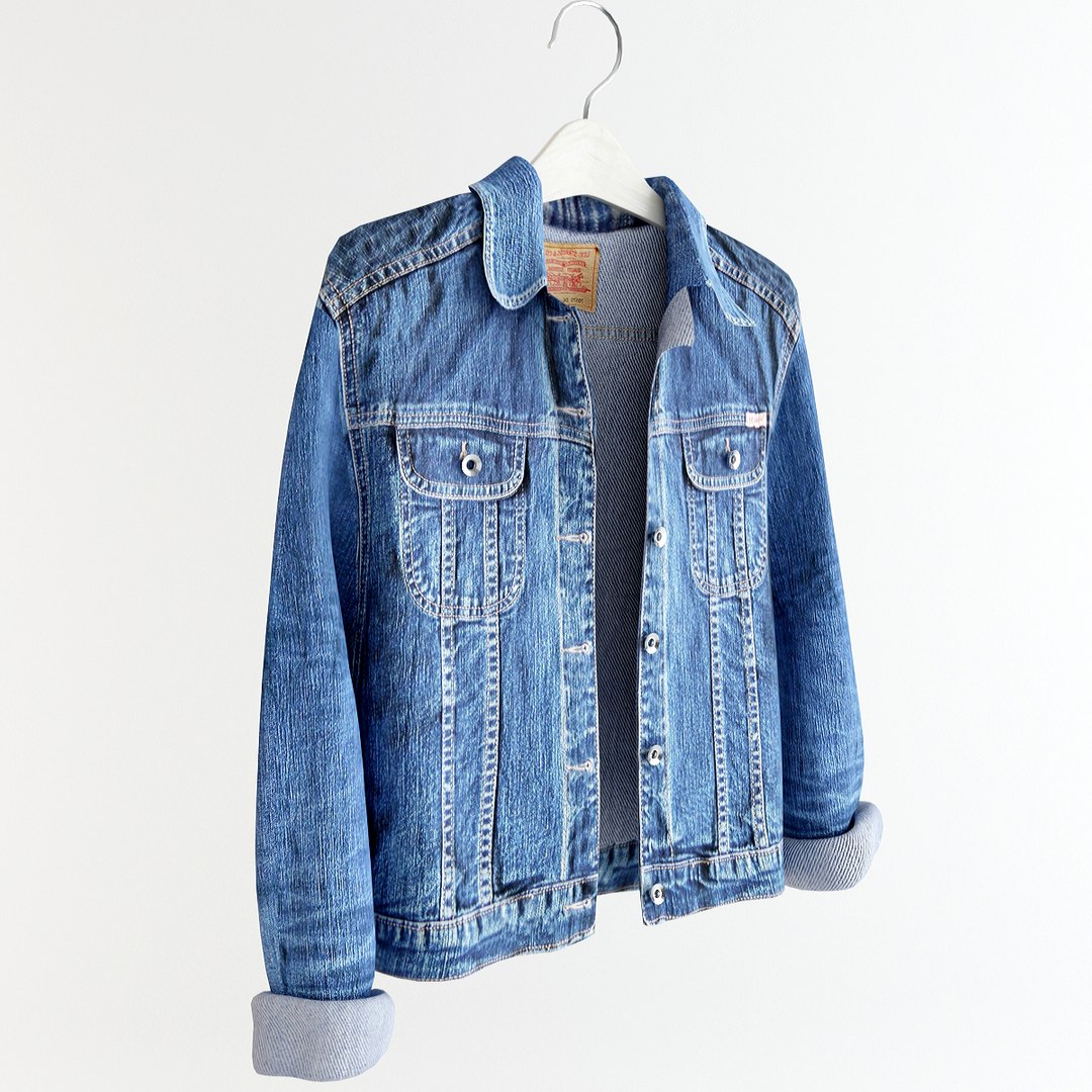 Jean Jacket 3d Model