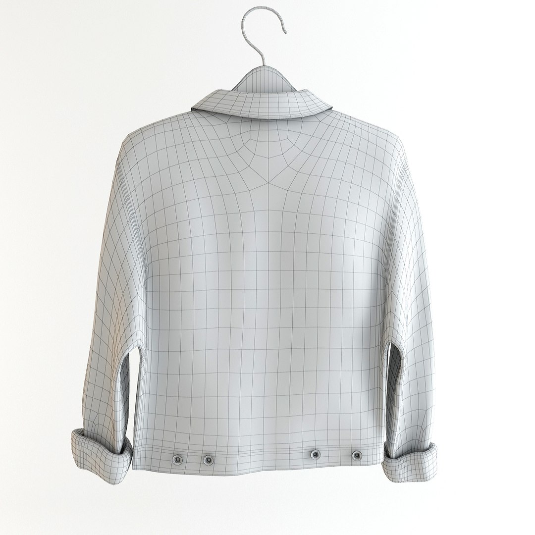Jean Jacket 3d Model