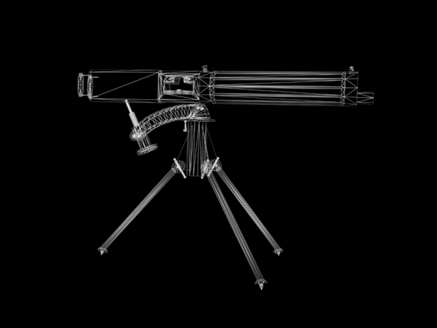 3d Model Vickers Machine Gun
