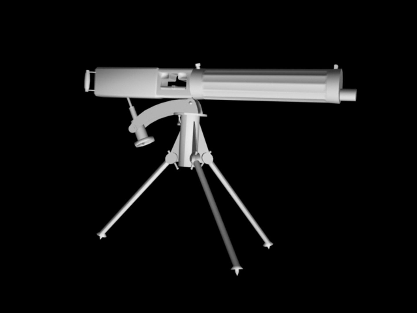 3d Model Vickers Machine Gun