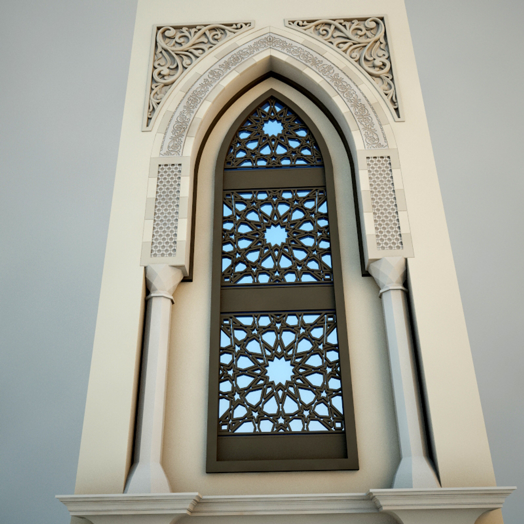 3d islamic arch model