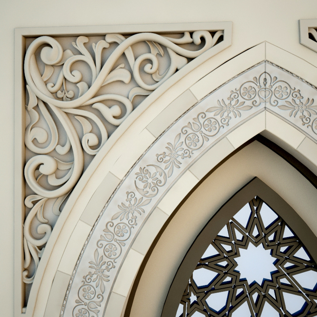 3d islamic arch model