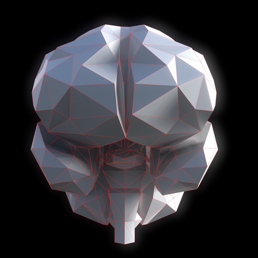 Brain Low-poly 3D Model - TurboSquid 1523488