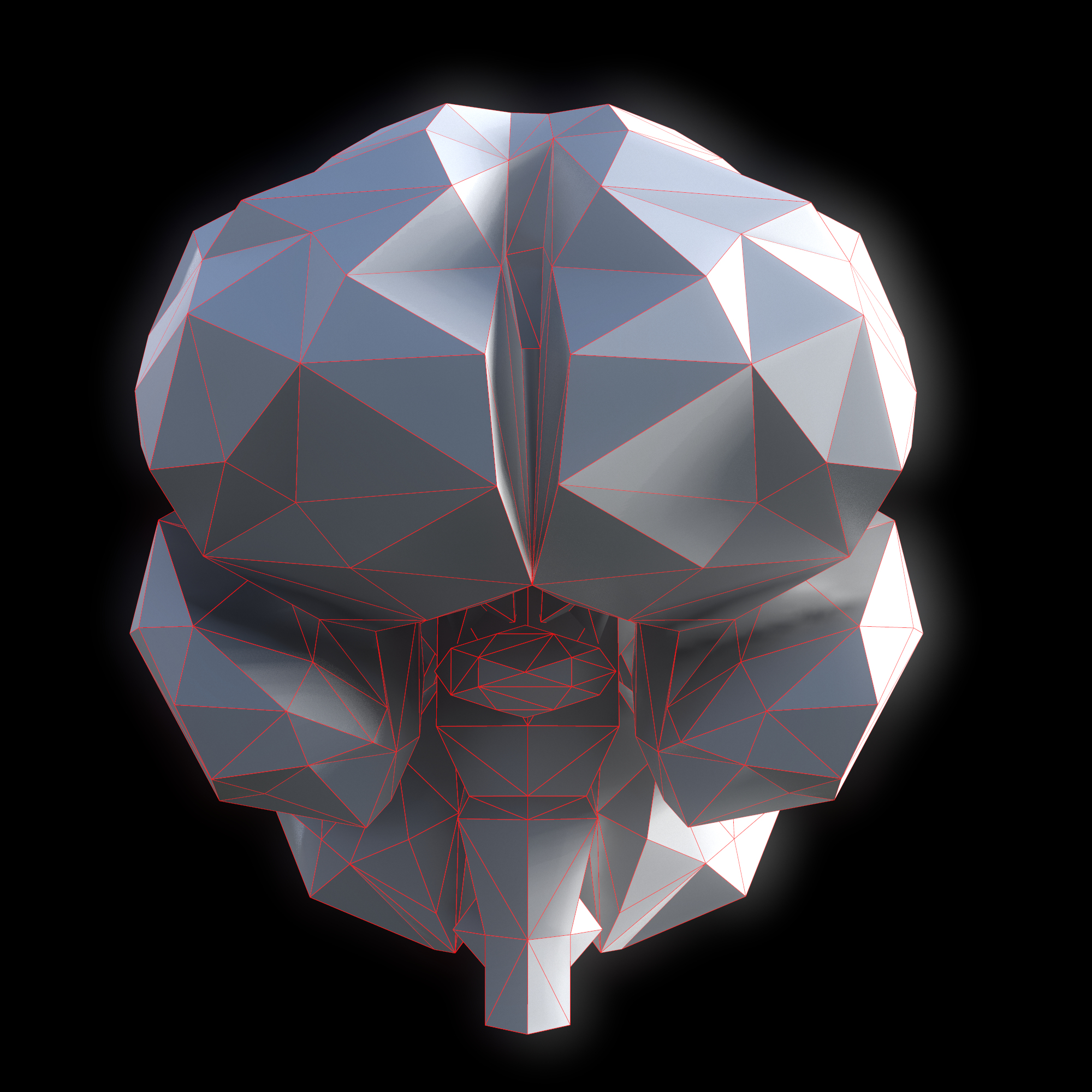 Brain low-poly 3D model - TurboSquid 1523488