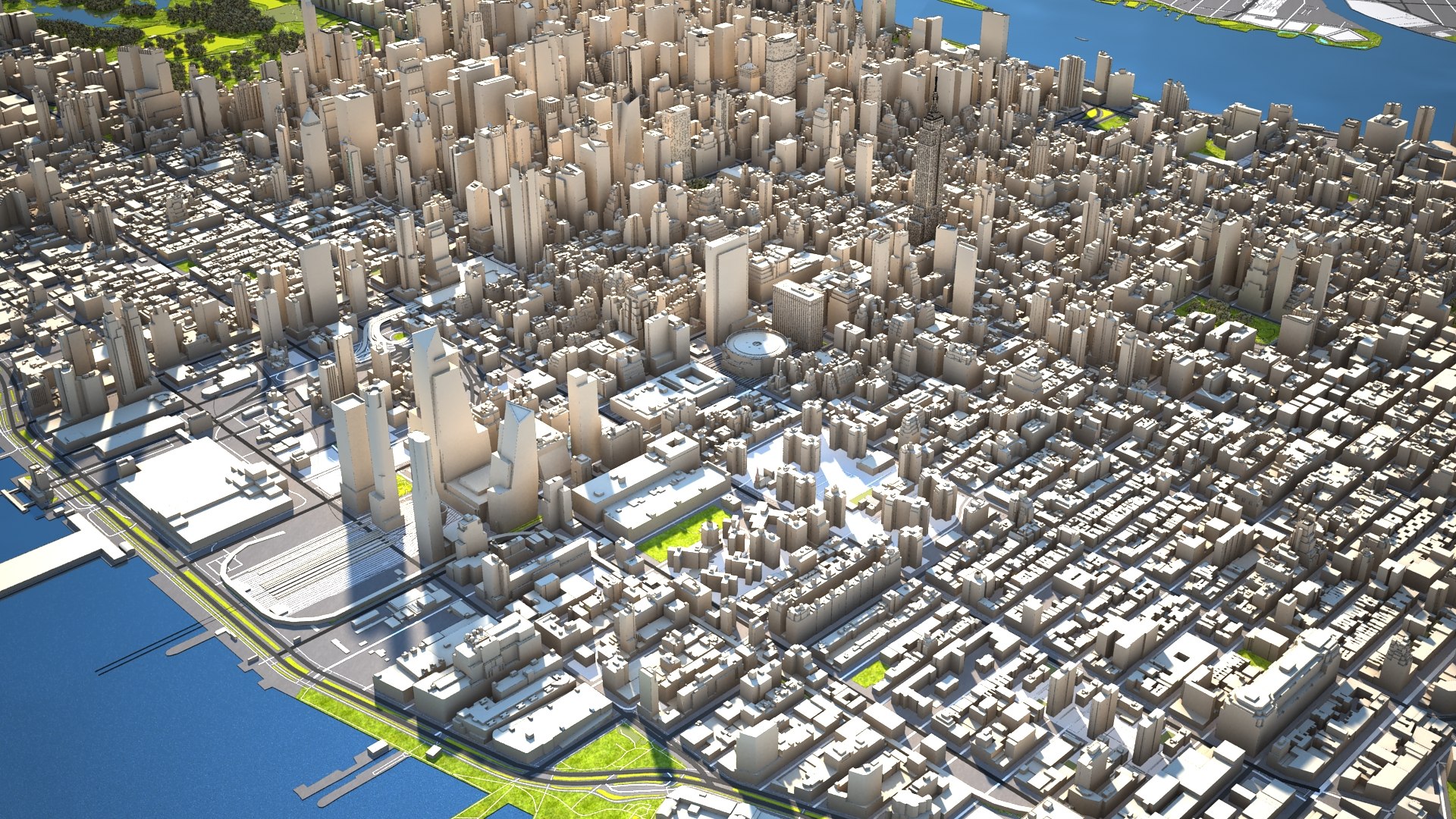 3D nyc city buildings model - TurboSquid 1568462