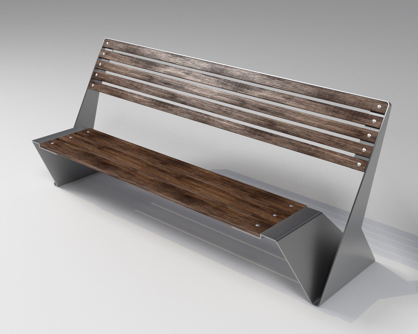 3D street bench model - TurboSquid 1415098
