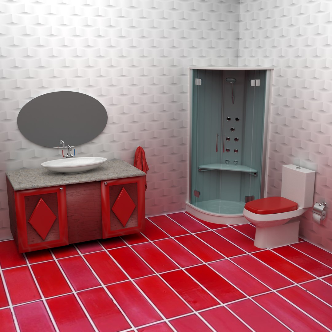3D Model Bathroom 5 - 8K - TurboSquid 2287954