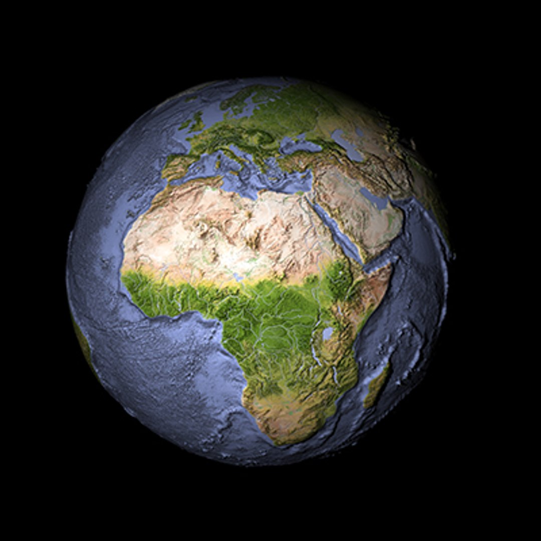 Max Earth Relief Sea Oceans