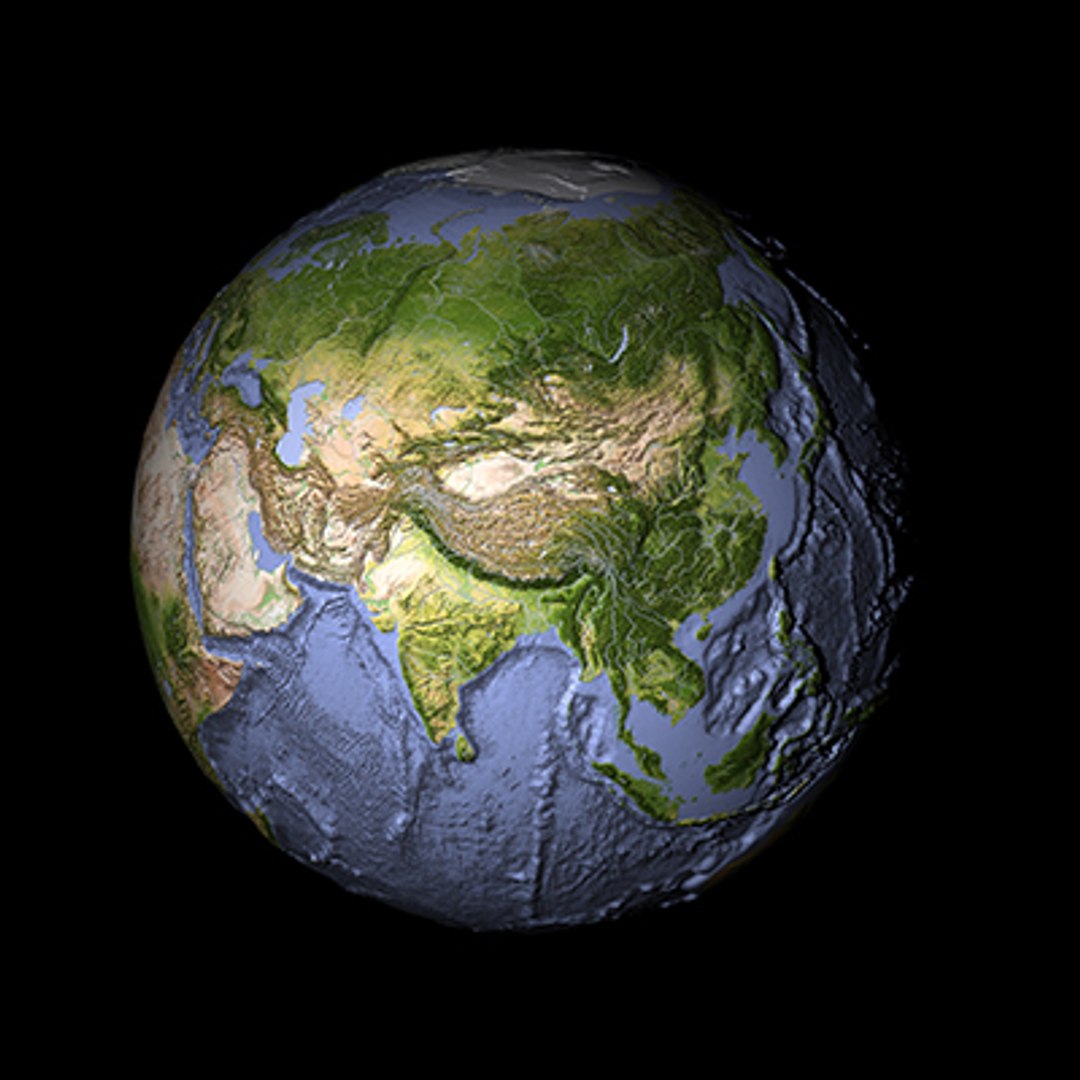Max Earth Relief Sea Oceans
