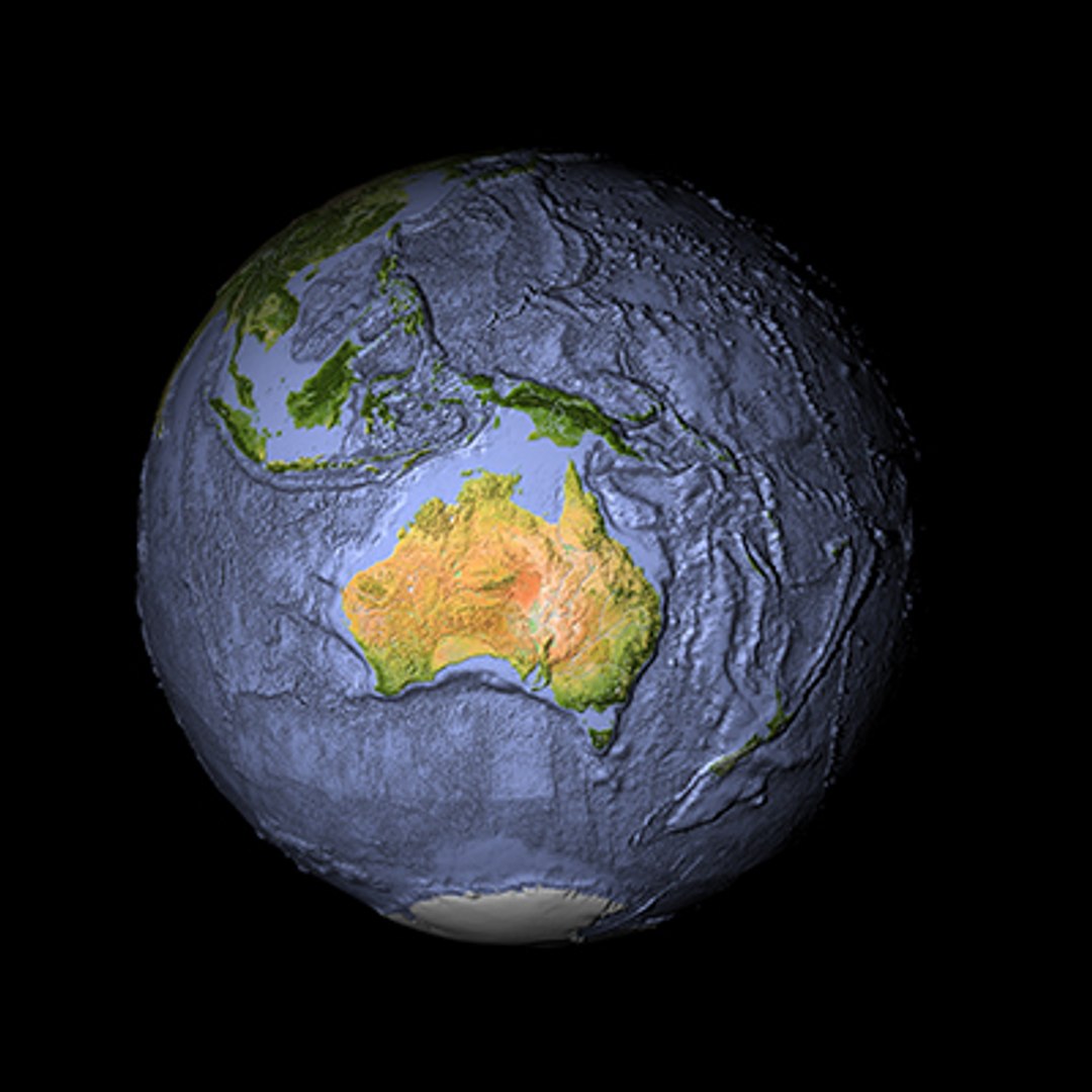 Max Earth Relief Sea Oceans