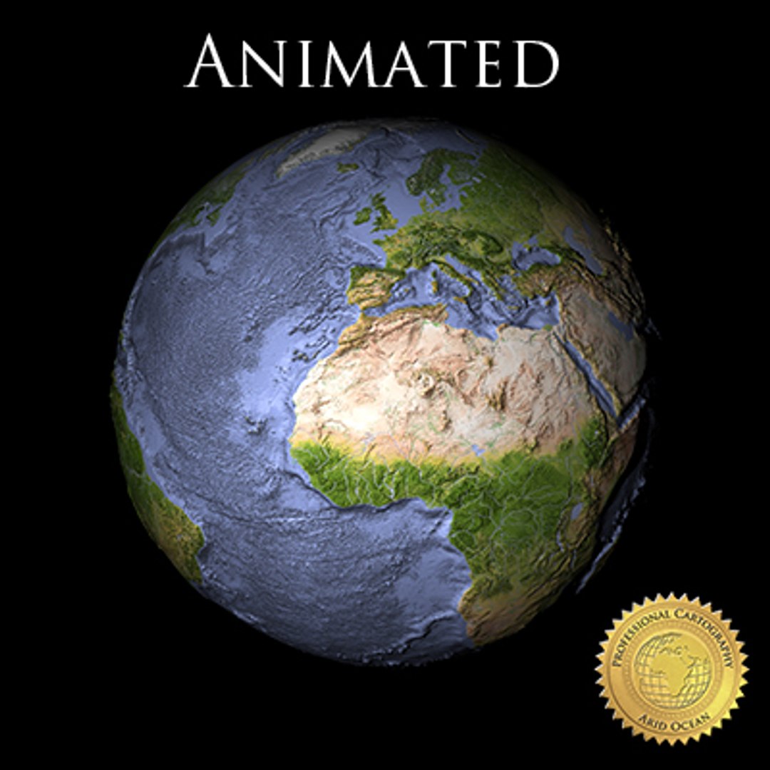 Max Earth Relief Sea Oceans